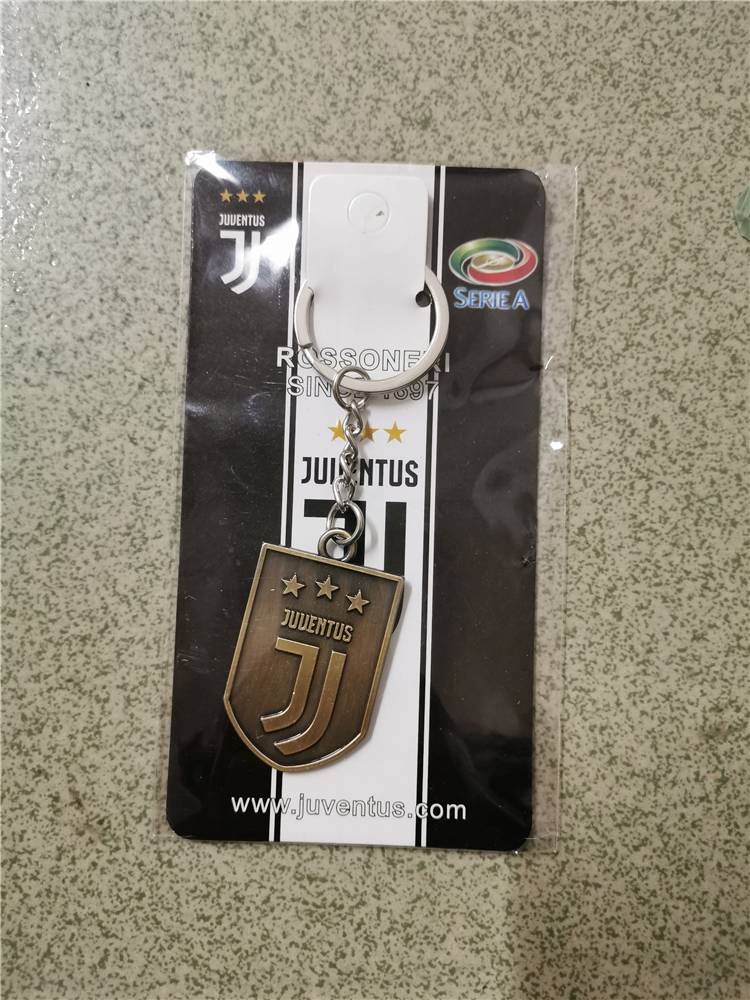 Juventus FC Serie A Team Logo Keychains 3 cm Size Bronze Color Alloy ...